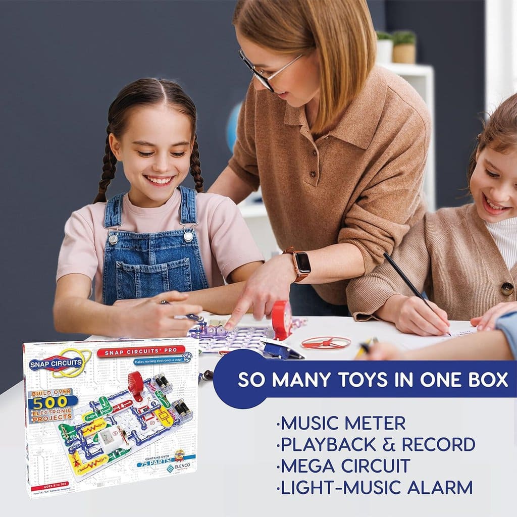 משחק למידה חשמל ואלקטרוניקה Snap Circuits Pro SC-500 רק ב$74.66 ומשלוח ...