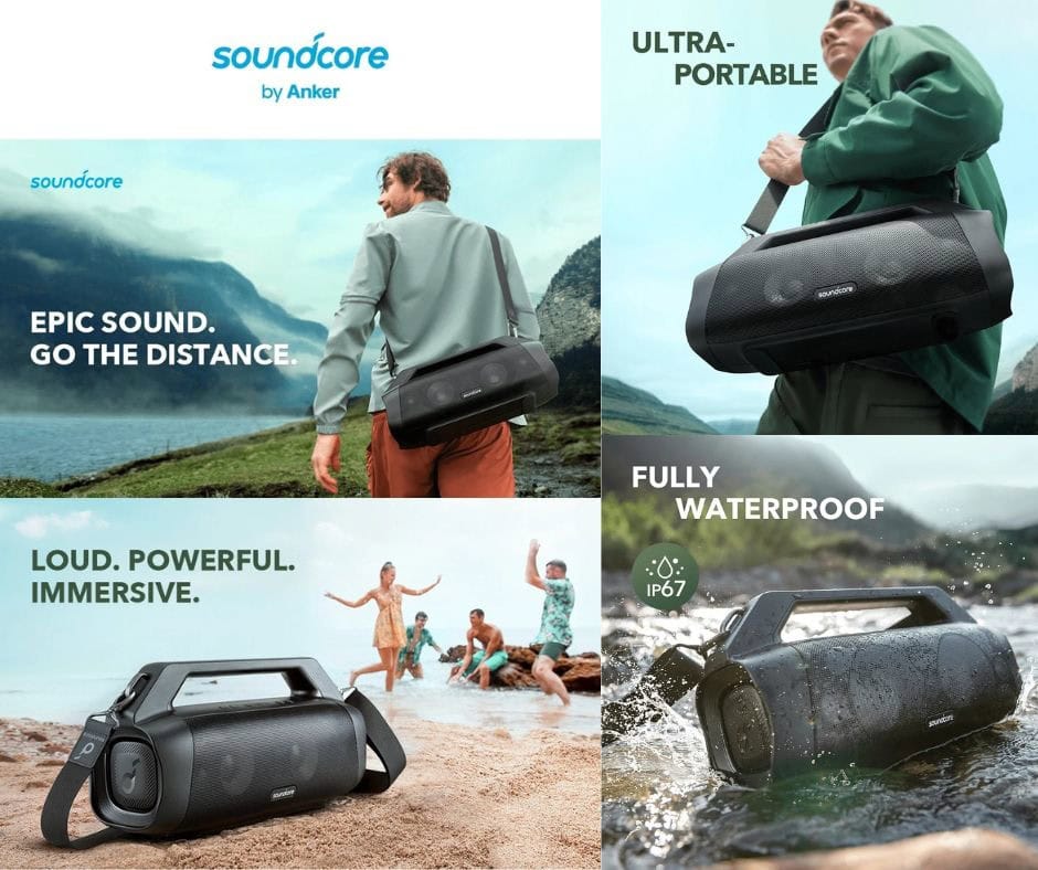 רמקול חזזזק! Anker Soundcore Motion Boom Plus רק ב$108.33 ומשלוח מהיר ...